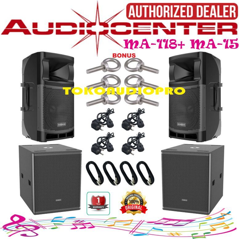 Jual Paket Sound System Audiocenter MA-118 Dan MA15 Original | Shopee ...