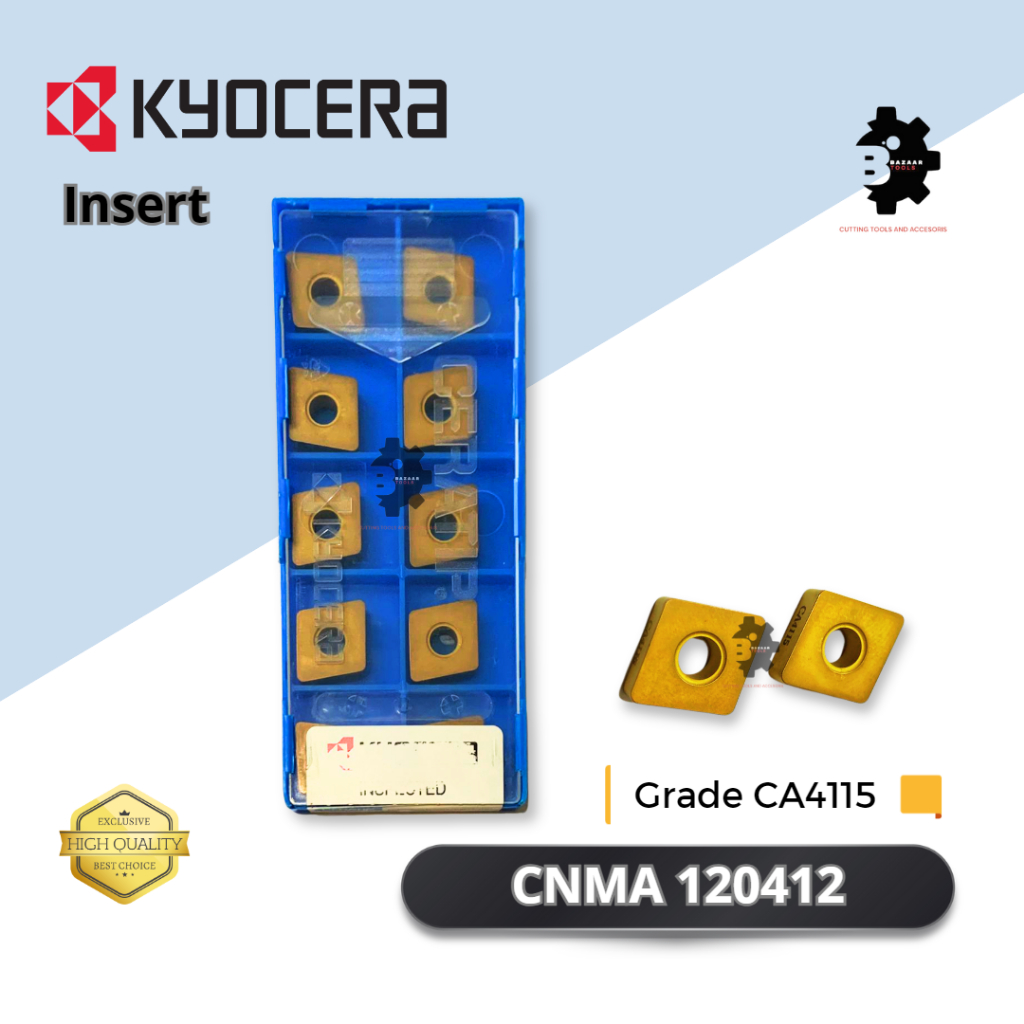 Jual Insert CNMA 120412 / Grade CA4115 - Merk Kyocera -Pahat Bubut-Baru-Original-Pahat Kupas ...