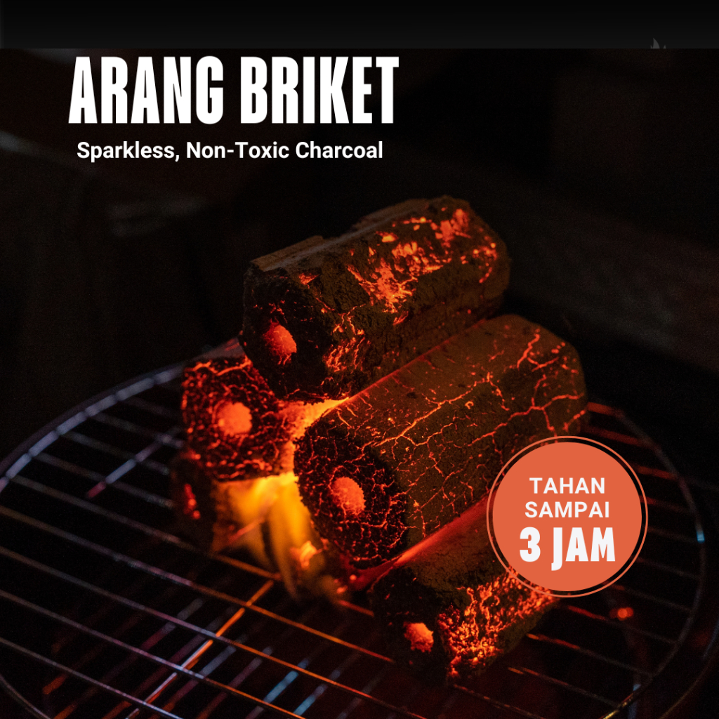 Jual Arang Briket Bbq Premium Berkualitas - Tanpa Asap & Panas Lebih ...