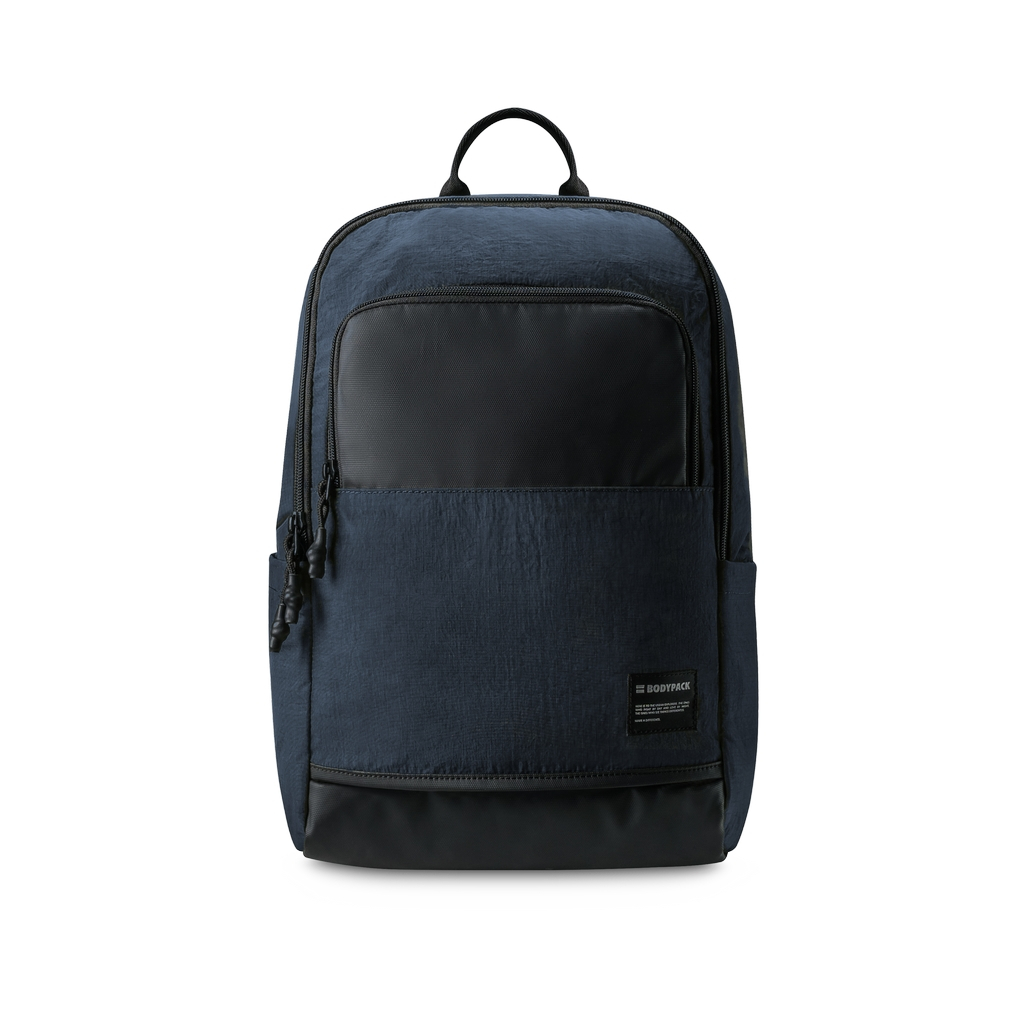 Jual Bodypack New Convey Laptop Backpack - Navy | Shopee Indonesia