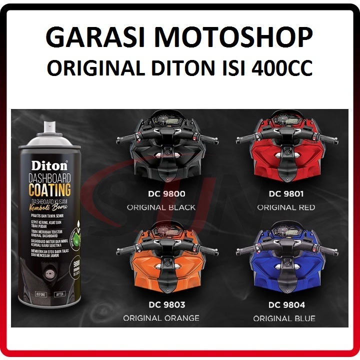 Jual cat semprot diton dashboard coating premium 400cc motor mobil ...