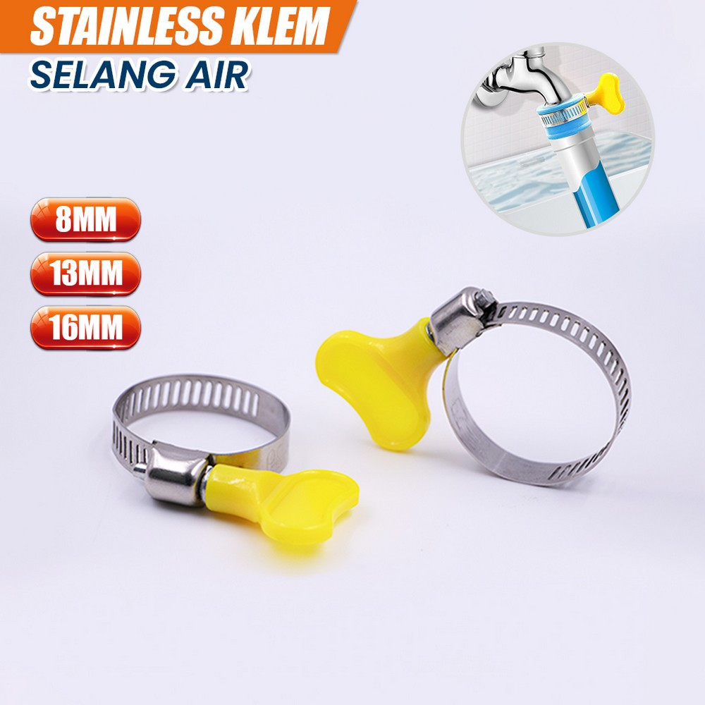 Jual Stainless Klem Selang Air Serbaguna / Klem Selang Kuping Cincin ...