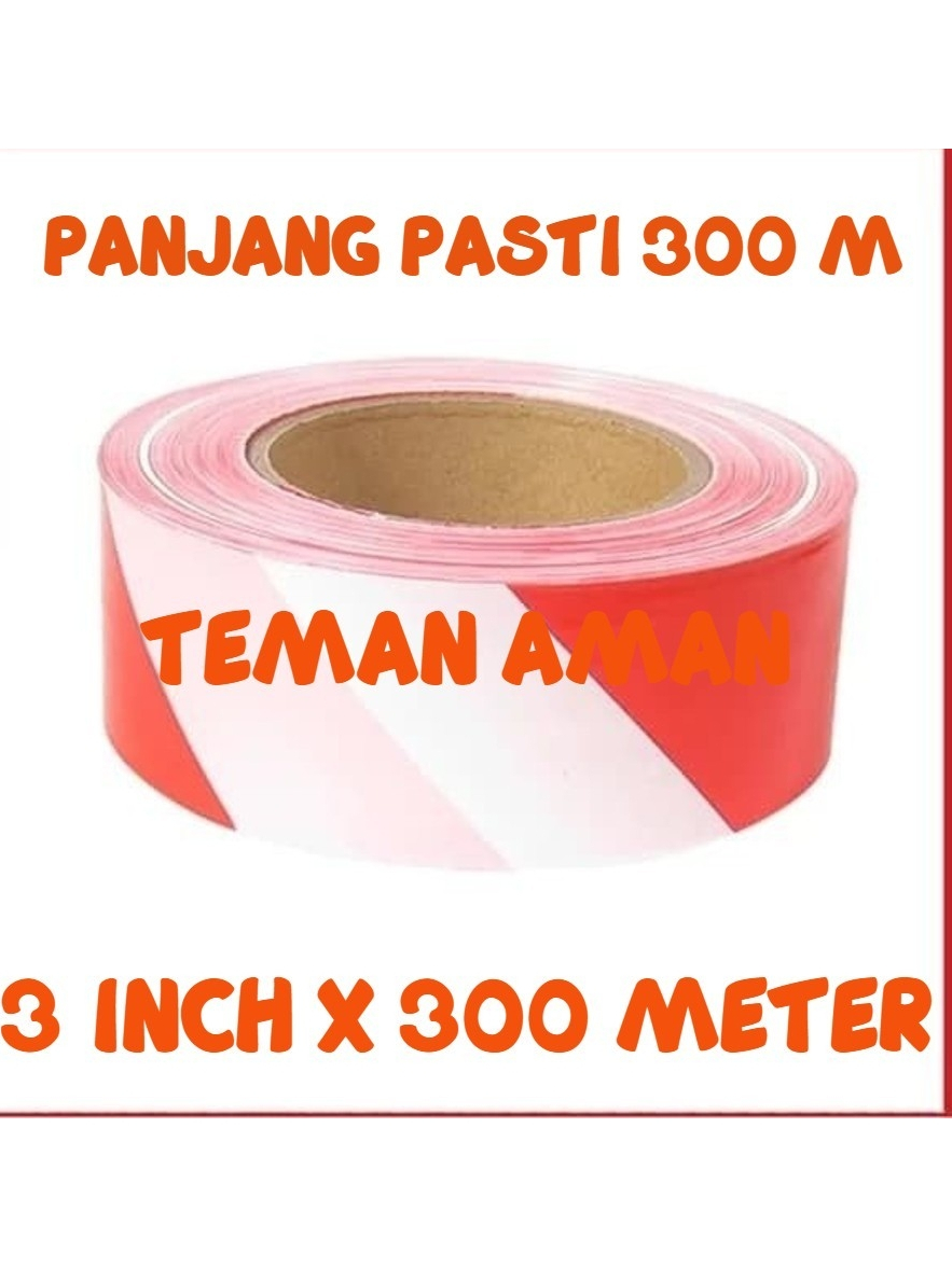 Jual POLICE LINE 3 " INCH X 300 METER MERAH PUTIH 3" 3Inch 300M ...