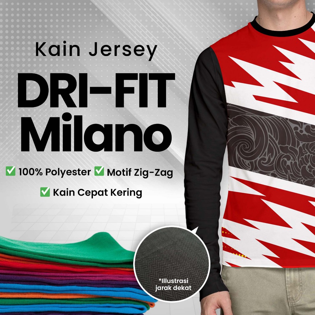 Jual Bahan Kain Jersey Dryfit Milano Premium Harga Kiloan | Shopee ...