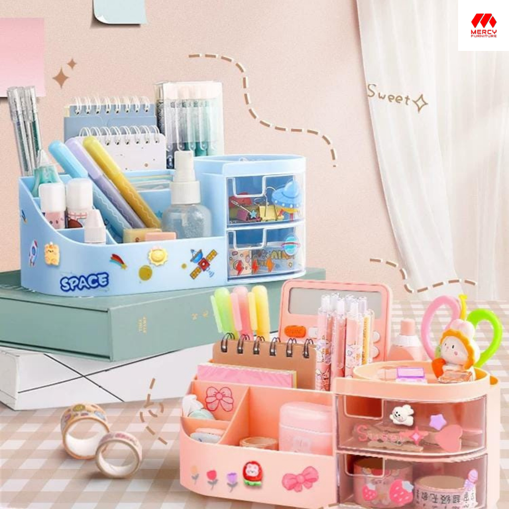 Jual Mercy KEIRA Pen Holder Kotak Penyimpan Alat Tulis Organizer Kotak ...
