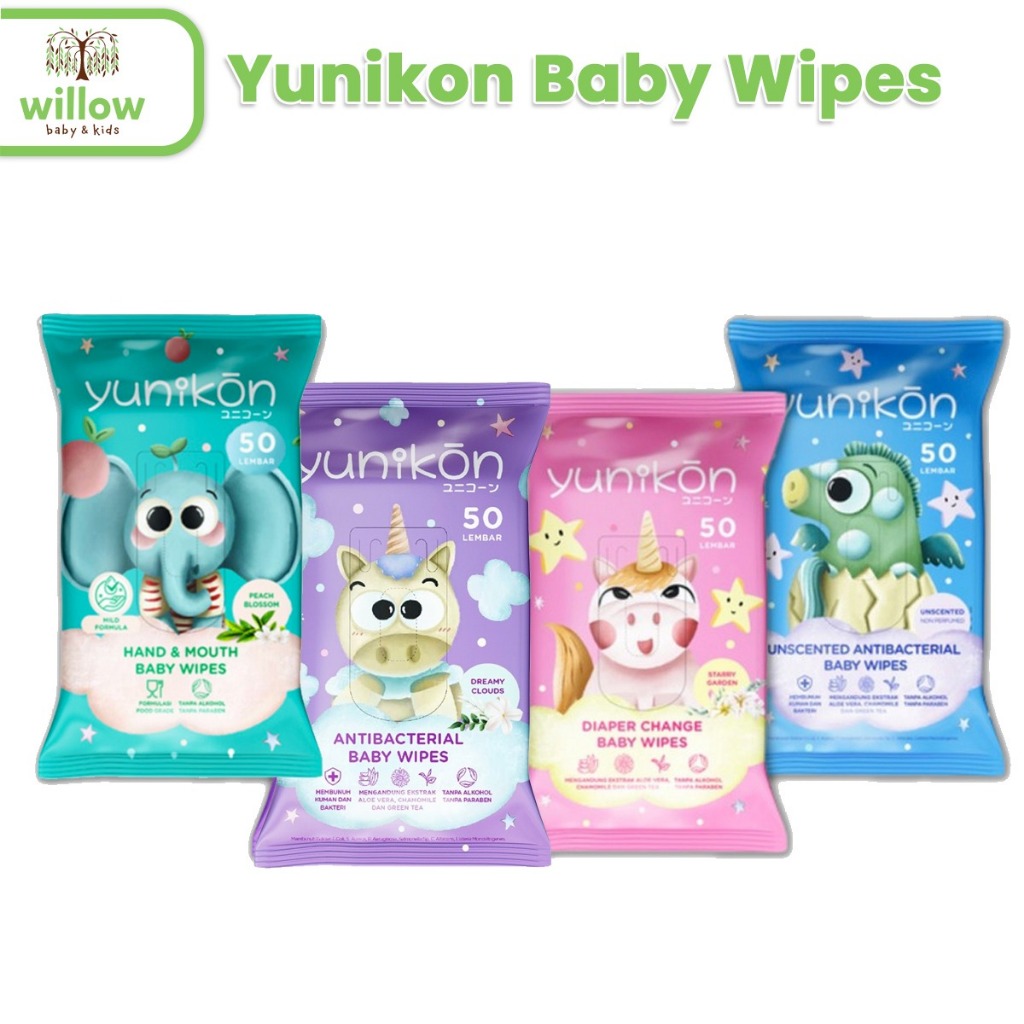 Jual Tissue Bayi - Yunikon Baby Wipes 50S Banded | Shopee Indonesia