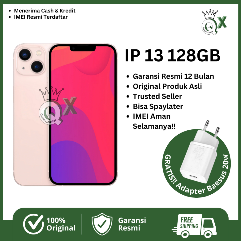 Jual iP 13 128GB PONTIANAK IP 13 Garansi 12 Bulan GARANSI RESMI | Shopee Indonesia
