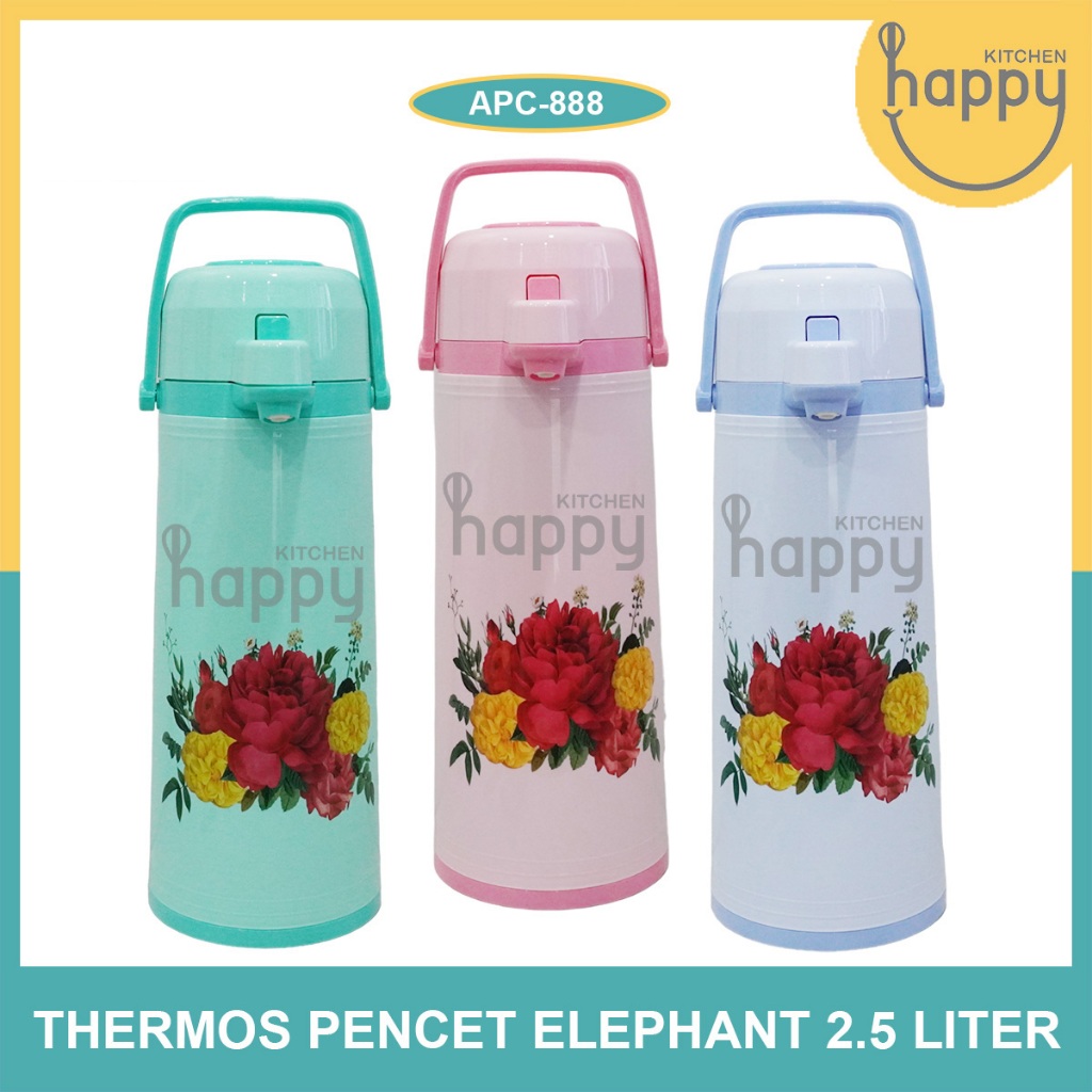 Jual Thermos Air Panas 2,5 Liter Termos Jumbo Vacuum Flask Elephant ...