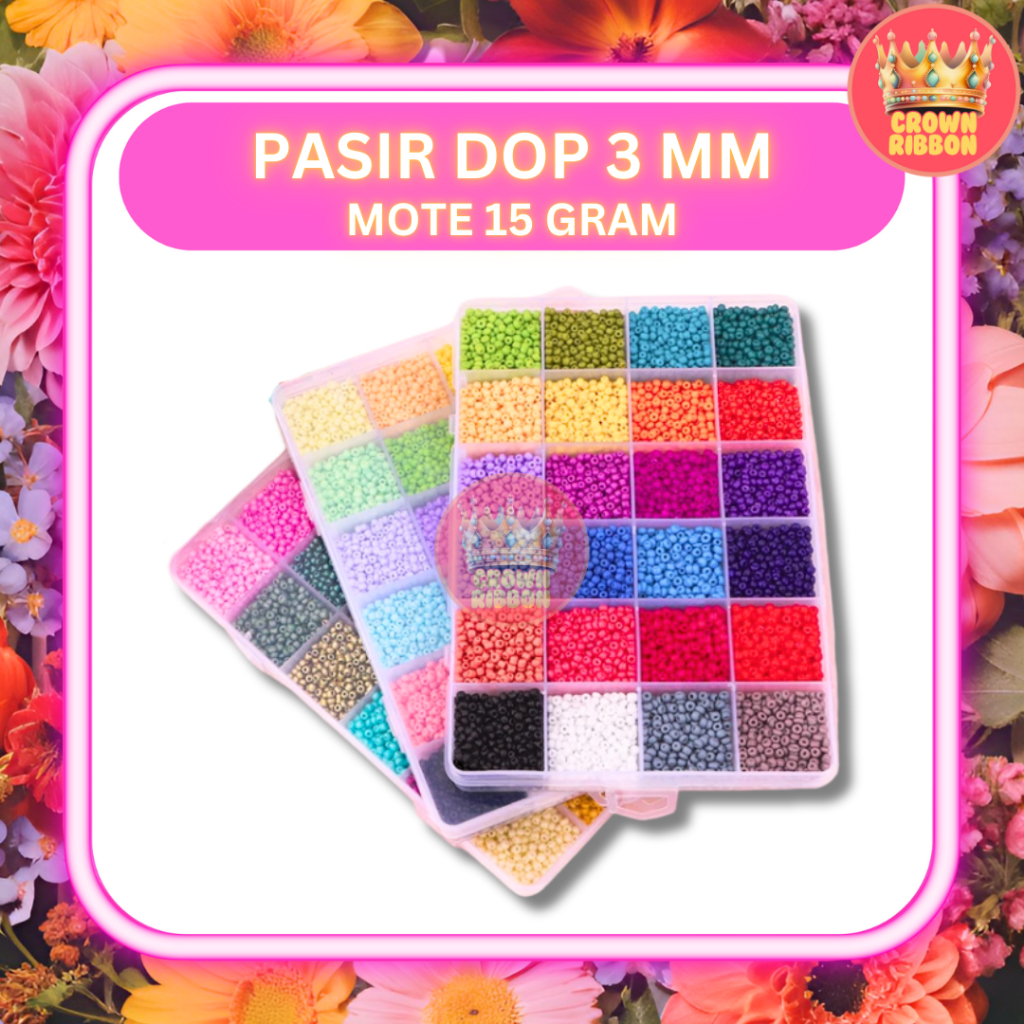 Jual Manik Payet Pasir Dop Series 3mm - 8/o (15gr) | Shopee Indonesia