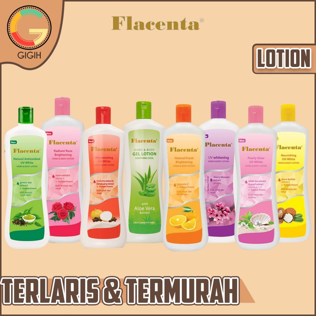 Jual FLACENTA BODY LOTION 500ML ( READY 8 VARIAN ) | Shopee Indonesia