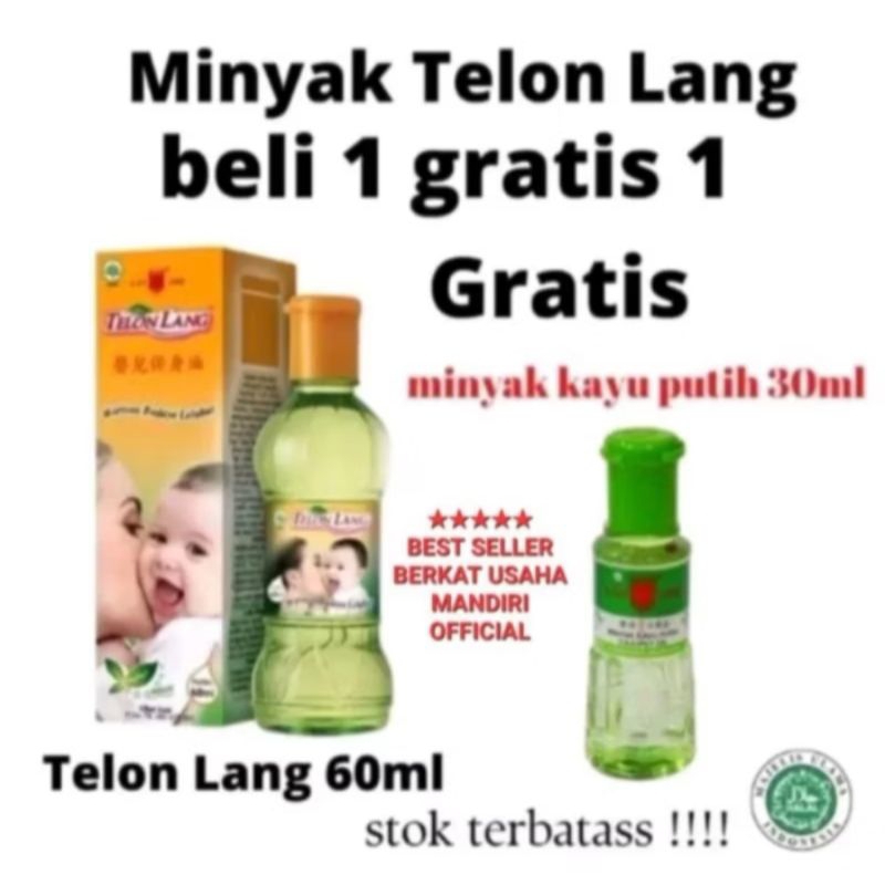 Jual CAP LANG MINYAK TELON LANG BUY1GET1 (60ml*) | Shopee Indonesia