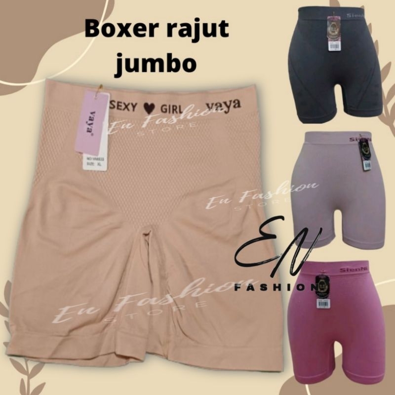 Jual Promo 3,6 Pcs Boxer Rajut Cewek Jumbo - Celana Dalam Wanita Boxer ...