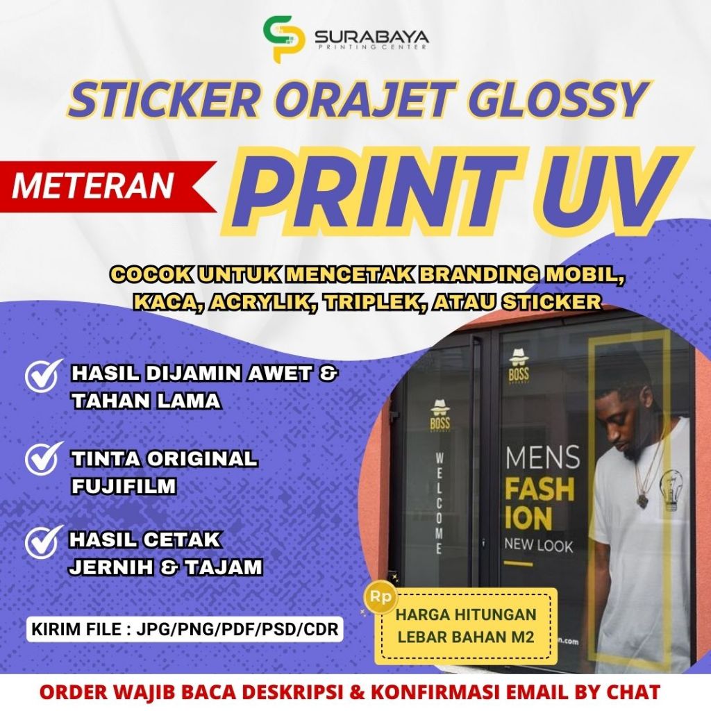 Jual [STIKER ORAJET] STIKER METERAN VINYL ORAJET CUTTING TINTA BY ...