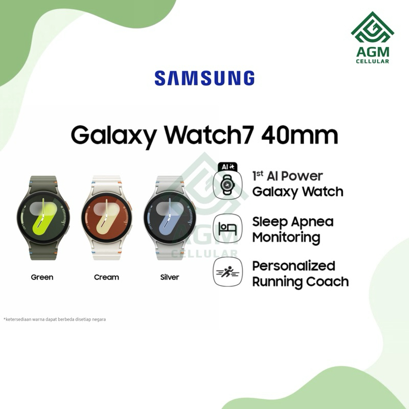 Jual SAMSUNG GALAXY WATCH 7 40MM (Green & Cream) | Shopee Indonesia