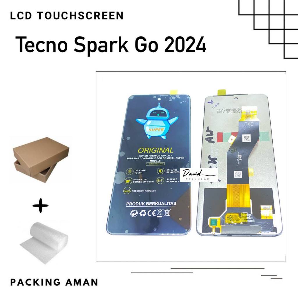 Jual LCD TOUCHSCREEN TECNO SPARK GO 2024 / BG6 FULLSET | Shopee Indonesia