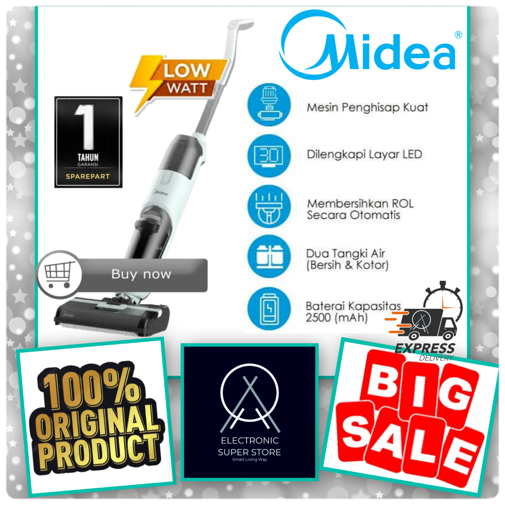 Jual VACUUM CLEANER MIDEA MWD-X6 MWD X6 X6 SELF CLEANING SYSTEM SUPER ...