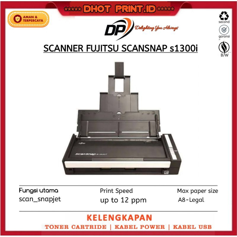 Jual scanner Fujitsu ScanSnap S1300i | Shopee Indonesia