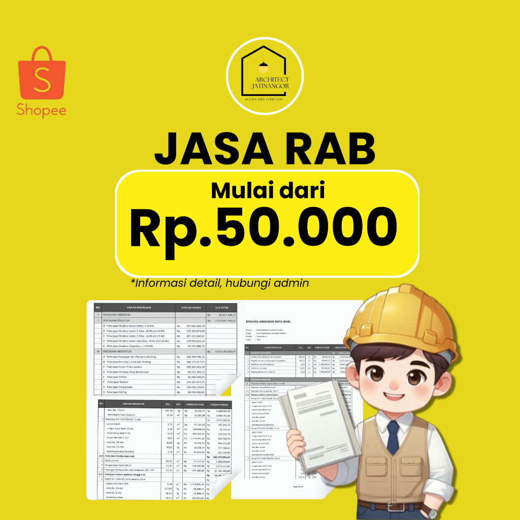Jual Anggaran RAB Bangunan Solusi Anggaran Tepat untuk Proyek | Shopee ...