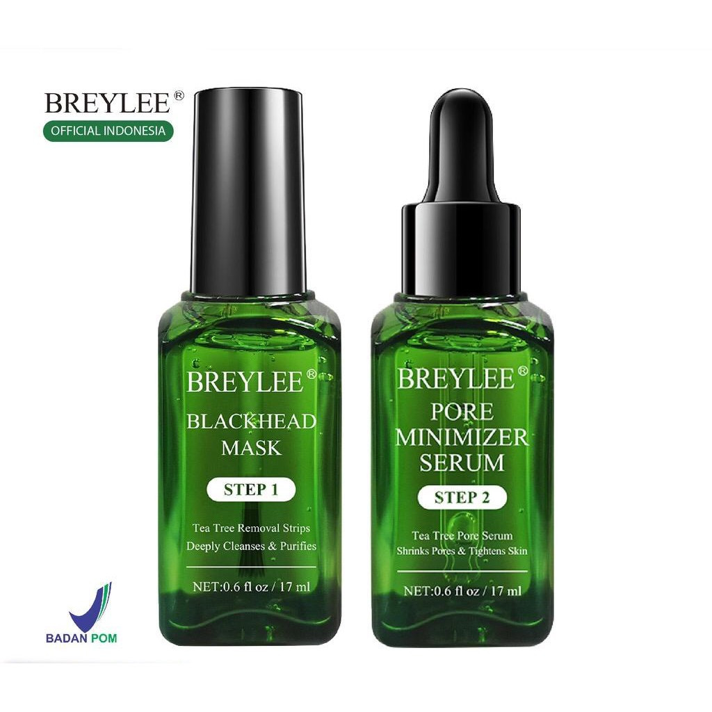 Jual BREYLEE Tea Tree Blackhead Mask Step 1 (Blackhead Mask) & Step 2 ...