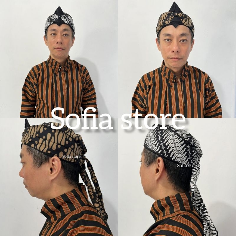Jual Topi Karnaval Tradisional Pria Blangkon Dewasa Adat Jawa Sunda ...