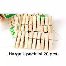 Jual [20pcs] Jepitan Bambu Natural Bamboo Jepitan Jemuran Baju - Isi 20 ...