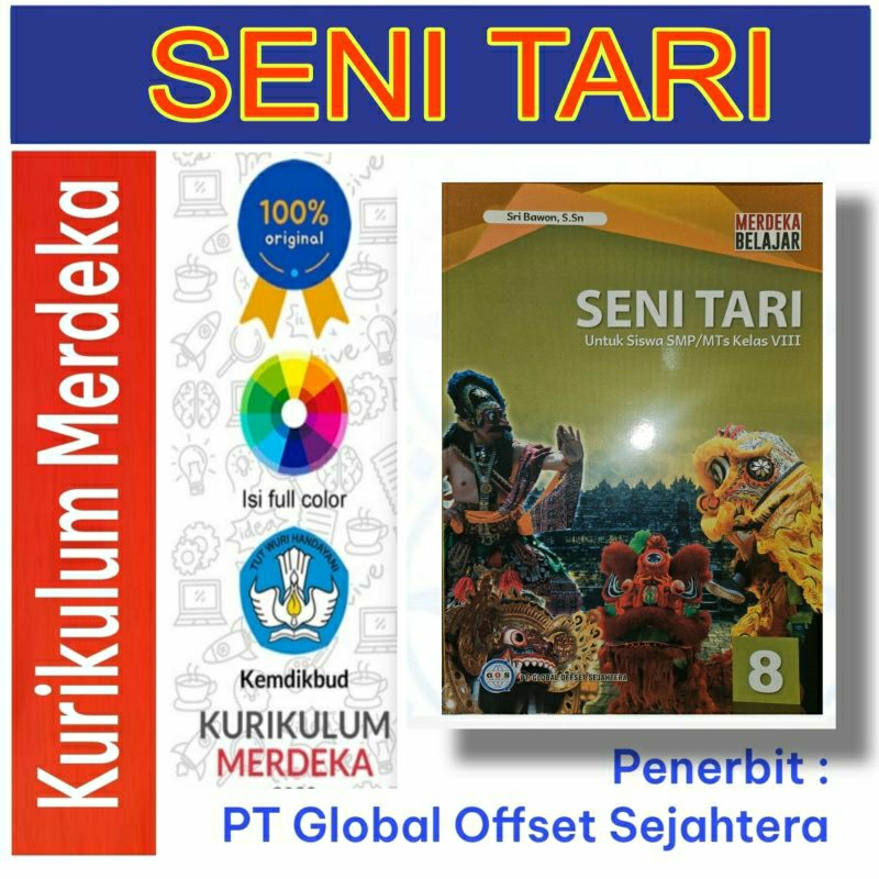 Jual GOS - BUKU SISWA SENI TARI KELAS 8 SMP KURIKULUM MERDEKA | Shopee Indonesia