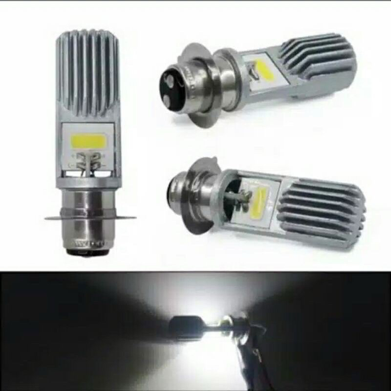 Jual bholam bolam lampu depan motor bebek/ metik h6 ac dc lampu led 2sisi depan terang kualitas ...