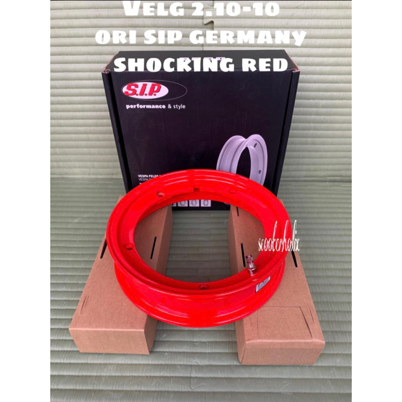 Jual Velg Tubeless Vespa Uk 2.10-10 NEW Version 2.0 Original SIP ...
