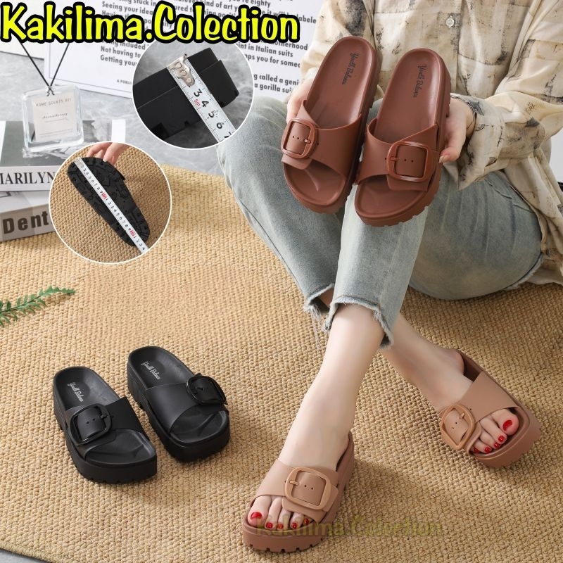 Jual Sandal slip on monobo sendal karte jelly wanita YBL 2422 | Shopee ...