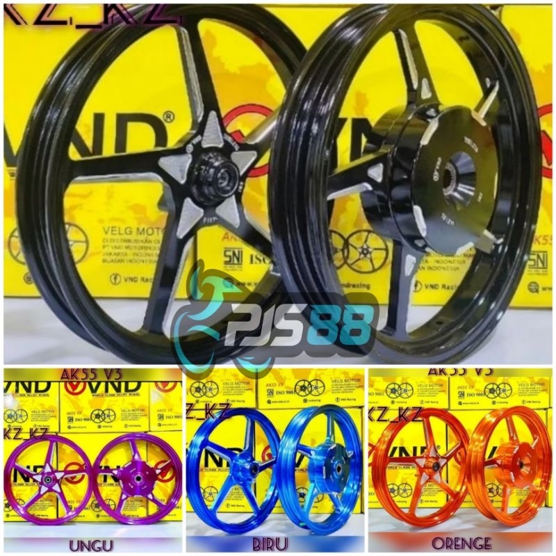 Jual pelek Racing Vnd Ak 55 V3 Mio m3 Mio Z Mio soul 125 Fino 125 Gear Fazzio / Velg Ak 55 V3 ...