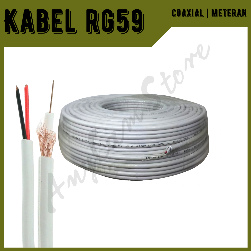 Jual Kabel CCTV RG59 Plus Power Meteran / Per 1 Meter | Shopee Indonesia