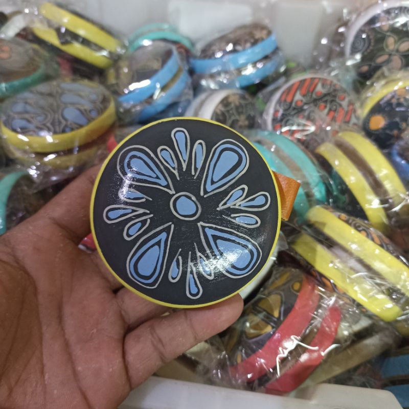 Jual Yoyo / YoYo Kayu PREMIUM motif BATIK lukis paint Murah Mainan Anak ...