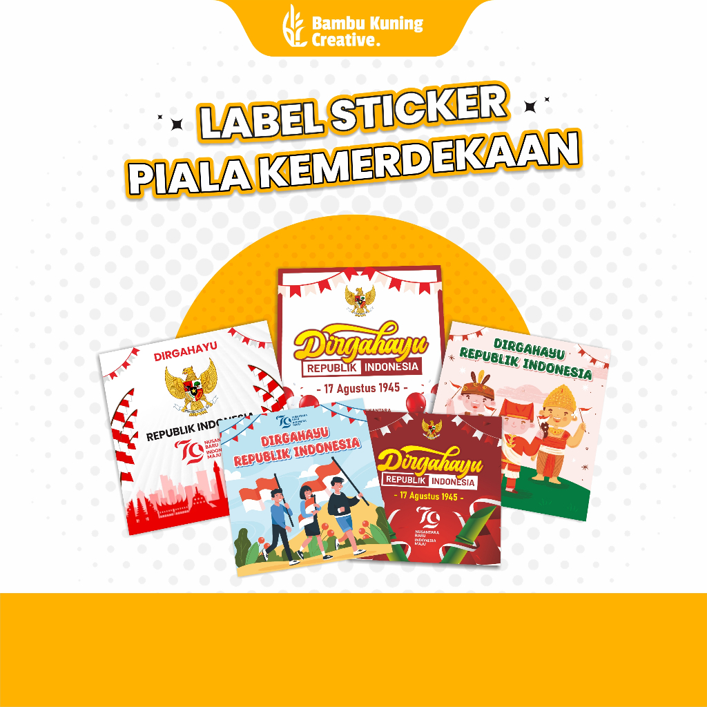 Jual Label Stiker Piala Akrilik Lomba 17 Agustus READY STOCK | Shopee ...