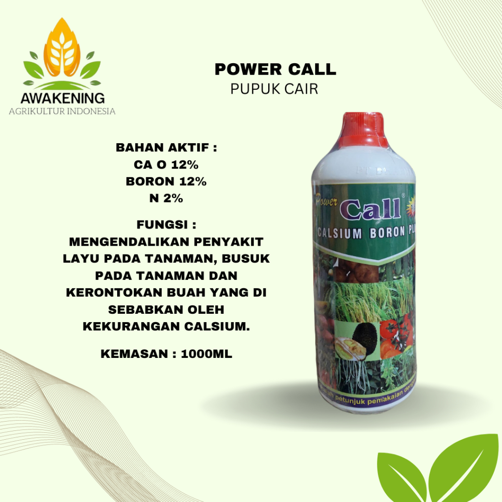 Jual PUPUK CAIR POWER CALL CALSIUM BORON PLUS 1LITER | Shopee Indonesia