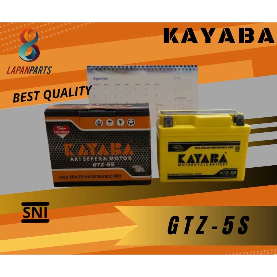 Jual Aki Motor Beat Mio J Fino ( Bkn Grande ) Aki Kering Merk : KAYABA GTZ-5S MF | Shopee Indonesia