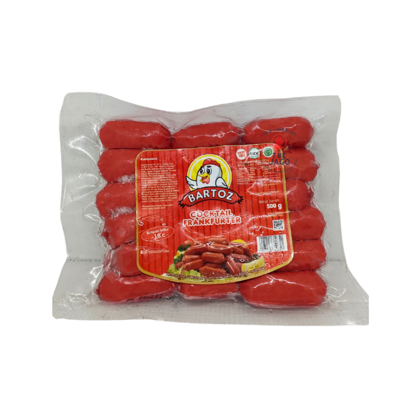 Jual Sosis Bartoz Cocktail Merah Frankfurter 500Gr | Shopee Indonesia