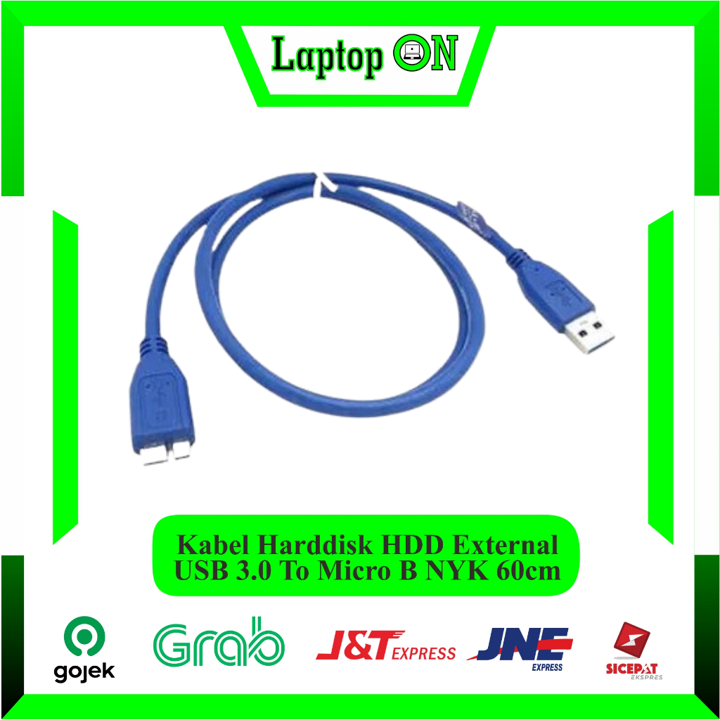 Jual Kabel Harddisk HDD External USB 3.0 to Micro B NYK 60cm | Shopee ...