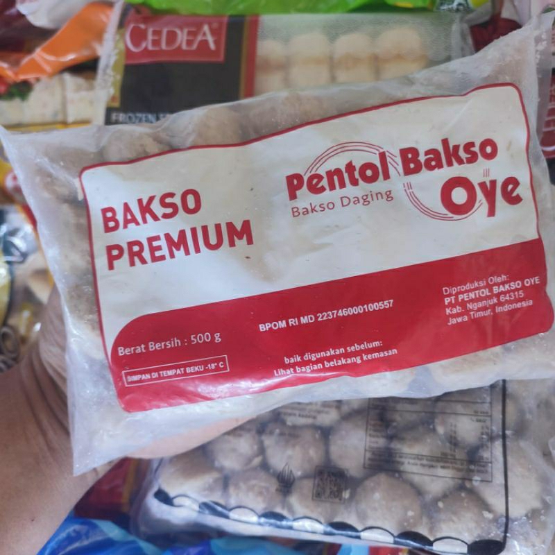Jual pentol bakso premium oye 500gr isi 50/oye pentol bakso sapi ...