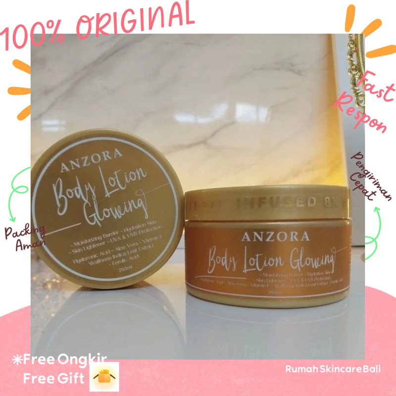Jual HB ANZORA Body Lotion Siang Malam Glowing | Shopee Indonesia