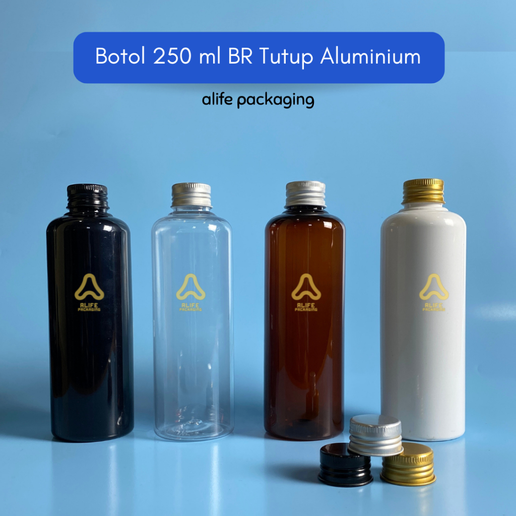 Jual Botol Plastik 250 ml Tutup Aluminium | Neck 24 | Botol 250 ml BR | Botol PET 250 ml ...