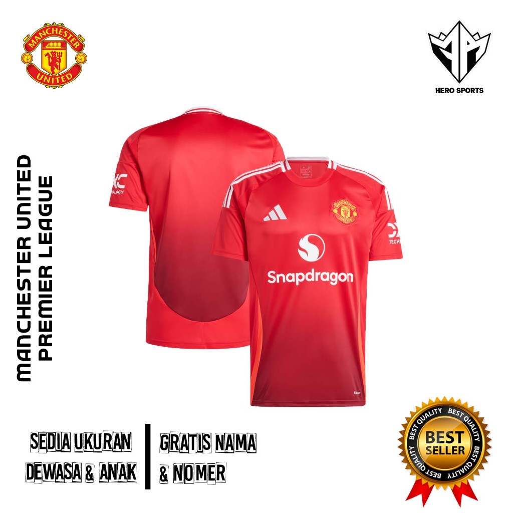 Jual Jersey Manchester United (MU) 2024/25 Full Printing Terbaru ...