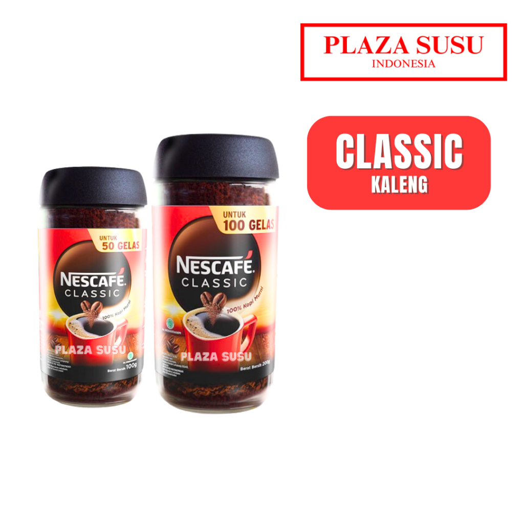 Jual BUBUK KOPI NESCAFE MINUMAN COFFEE BOTOL 100G/200G NESCAFE CLASSIC ...