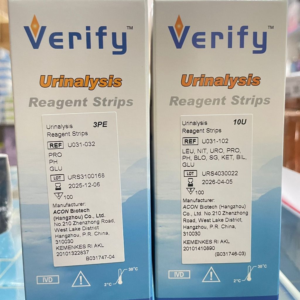 Jual Verify 10 parameter 3 parameter / Verify / Urineanalysis / Strip ...