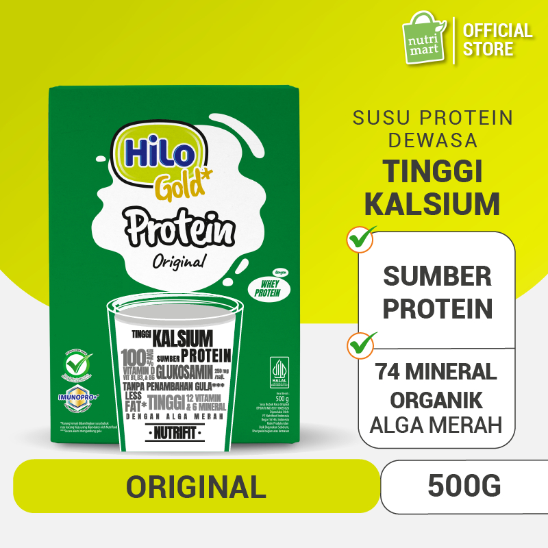 Jual HiLo Gold Original 500 gram - Susu Tinggi Kalsium Rendah Lemak ...