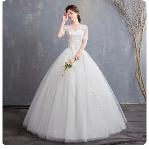 Jual GAUN WEDDING WEDDING DRESS PLUS SIZE BALLGOWN BRIDE LACE PRINCESS ...