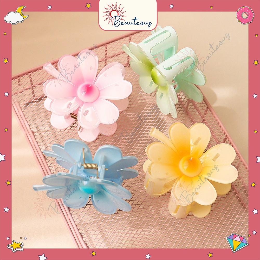 Jual Jepit Rambut Bunga Cantik Wanita Bali Warna Gradasi Fashion Summer ...
