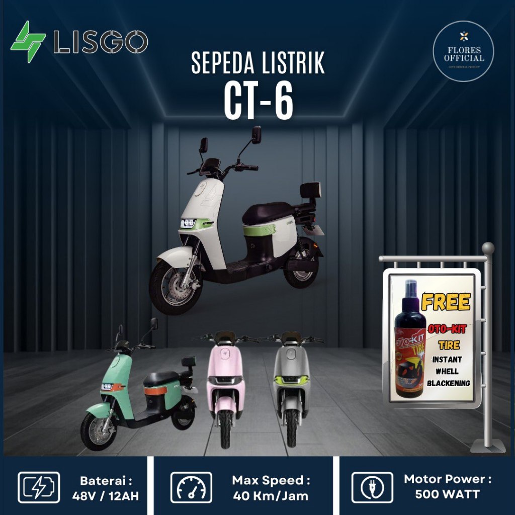 Jual SEPEDA LISTRIK LISGO CT-6 GARANSI RESMI LISGO | Shopee Indonesia