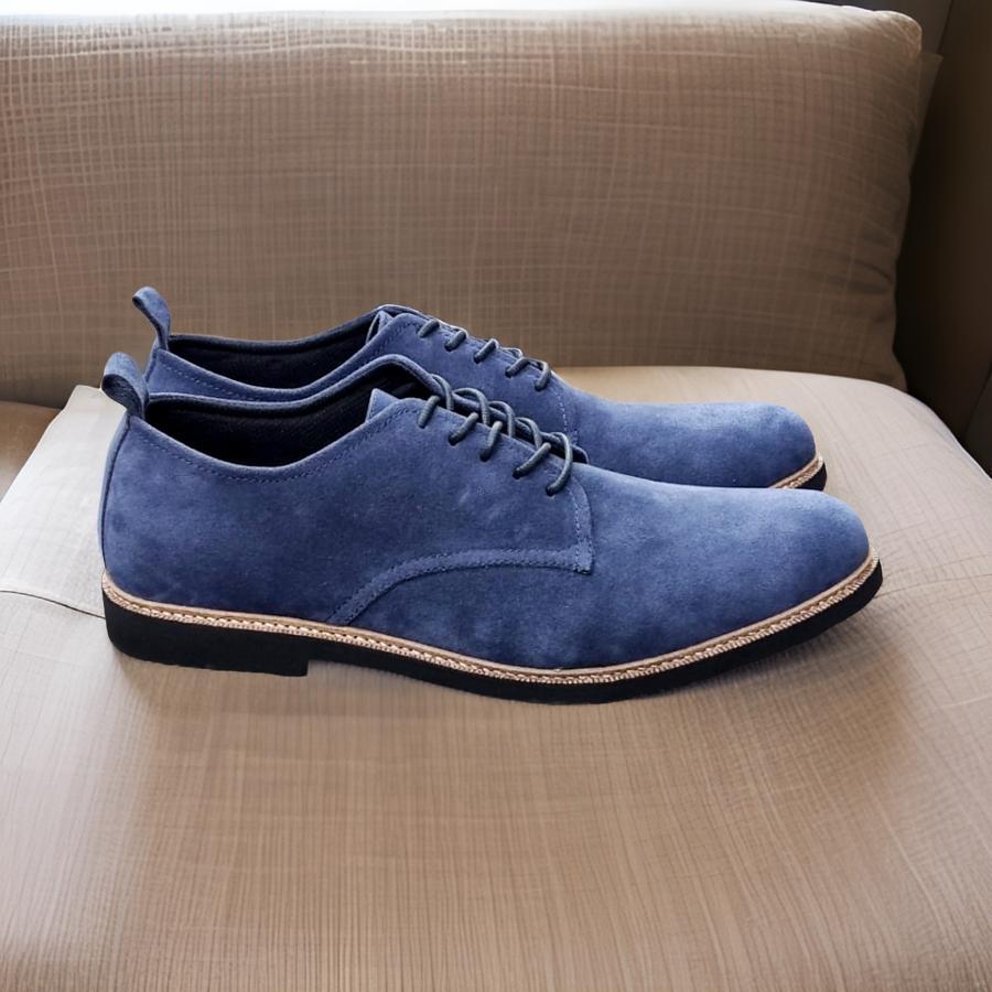 Jual SEPATU FORMAL TALI PANTOFEL KANTOR KULIT BIRU NAVY PRIA UKURAN ...