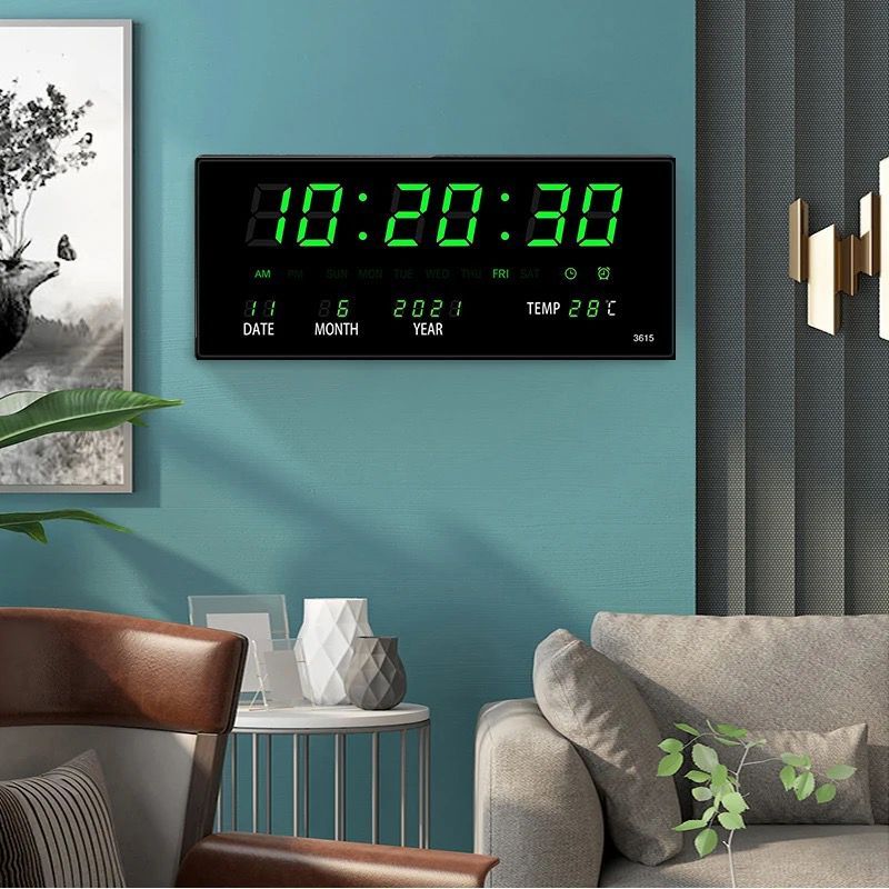 Jual Jam Digital LED Clock Dinding Meja Kalender Alarm Smart Watch JD ...