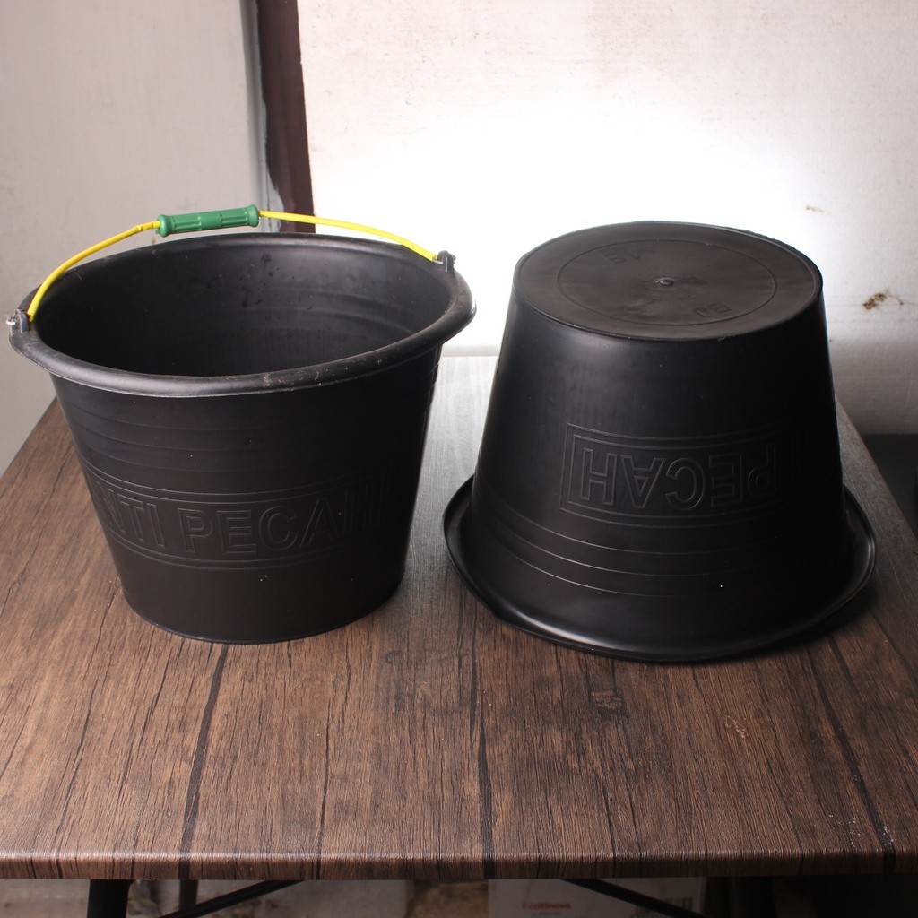 Jual Ember Cor / Ember Timba Semen Cor TC18 Warna Hitam | Shopee Indonesia